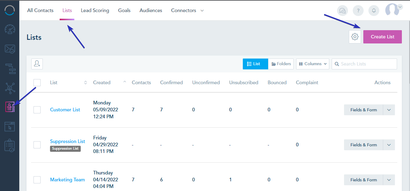How to create a List – VBOUT Help Center