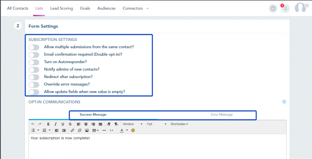 Creating Lists with Forms – VBOUT Help Center