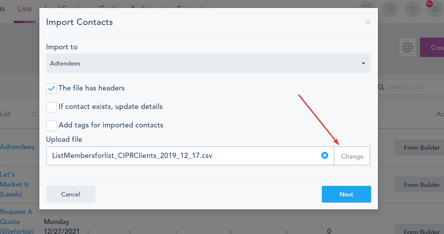 Tag Contacts when importing a CSV – VBOUT Help Center