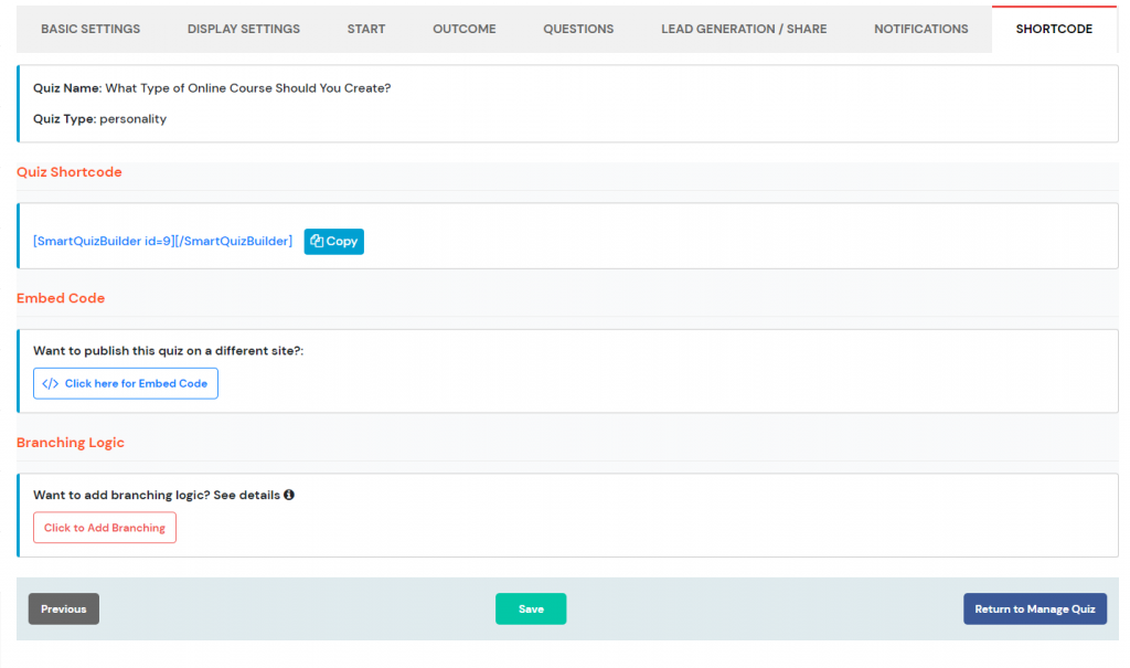 Smart Quiz Builder integration – VBOUT Help Center