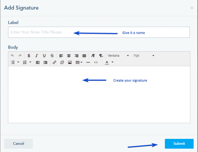 How to add a Signature to your email – VBOUT Help Center
